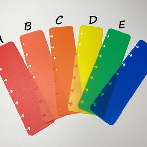 Discbound Dividers Plastic Page Markers Tab-top Happy Planner Micro ...