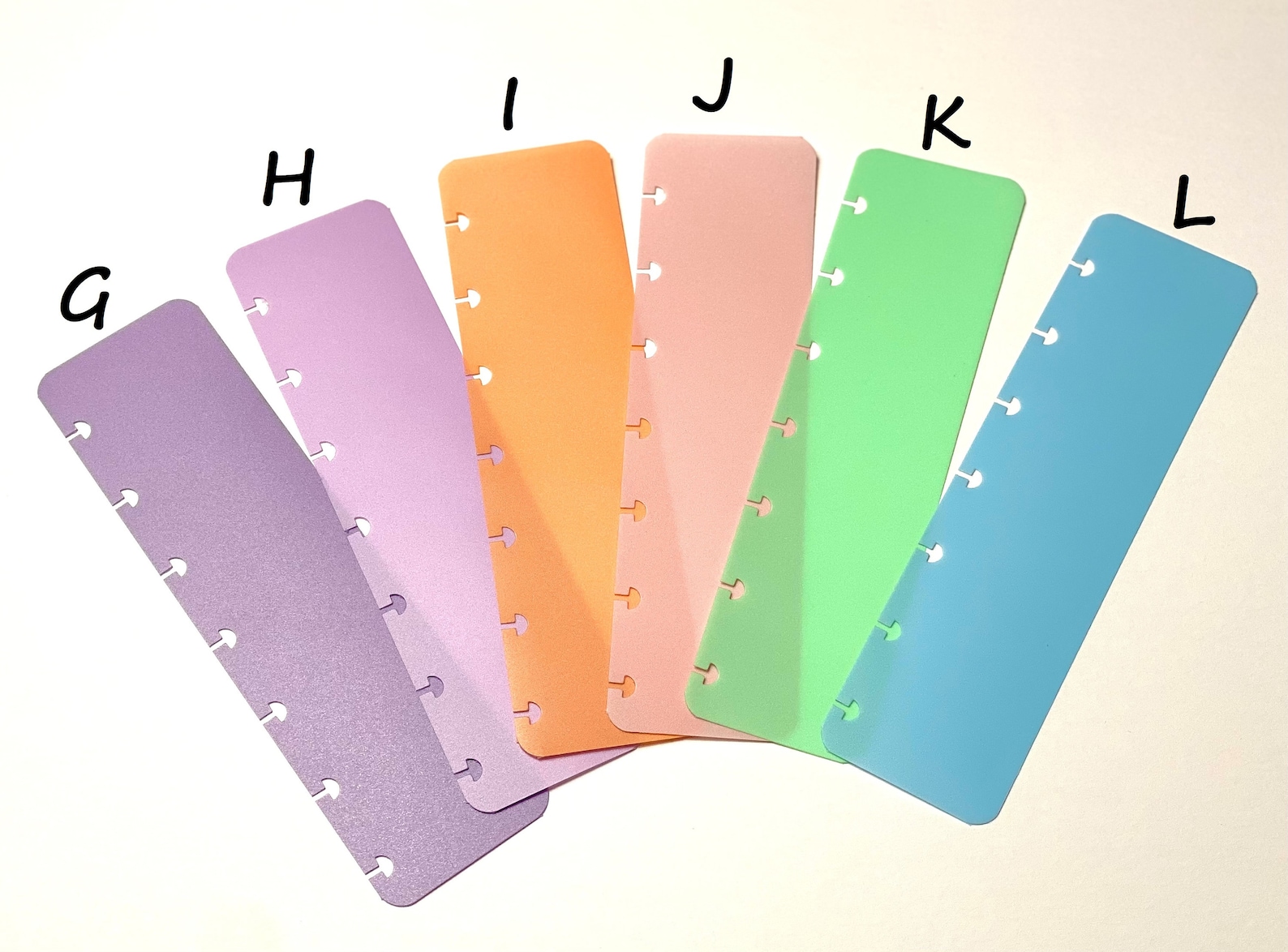 Discbound Dividers Plastic Page Markers Tab-top Happy Planner Micro ...