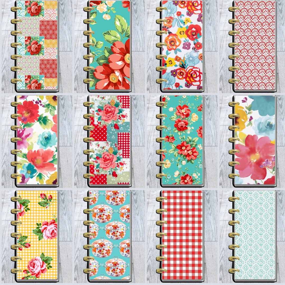 Pioneer Florals Collection Cover Dividers Dashboards Happy Planner ...