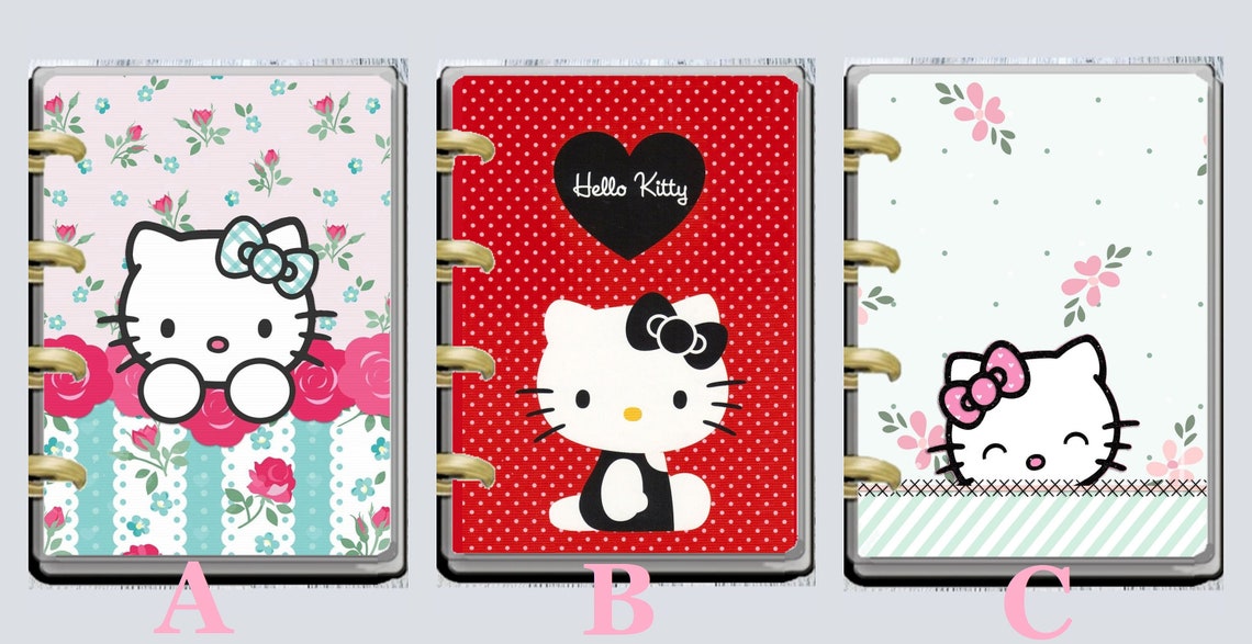 Cute Kitties Micro Happy Planner Cover Divider Kitty Hello Cat - Etsy