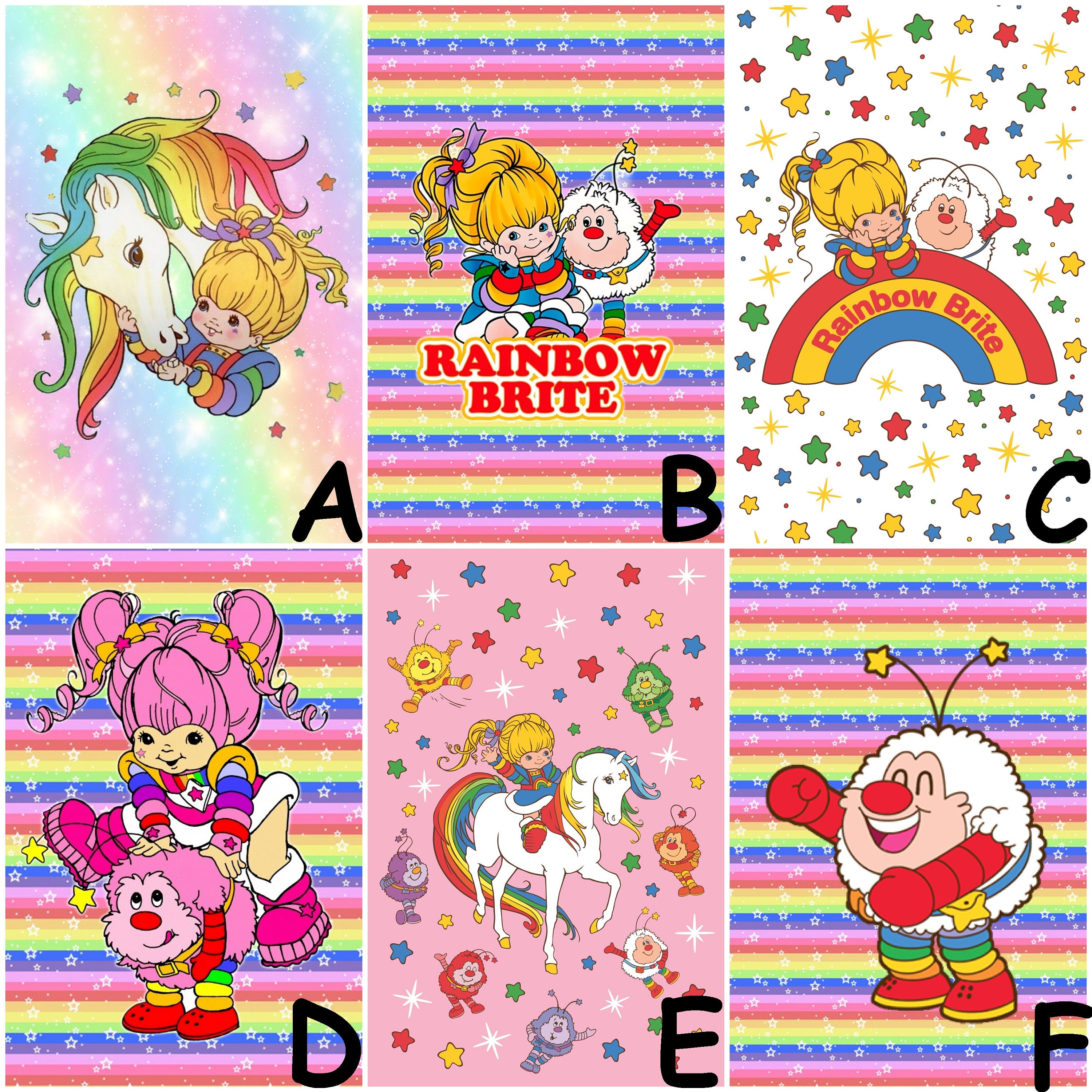 Rainbow Brite Collection Happy Planner Covers Set Dividers Dashboard - Etsy