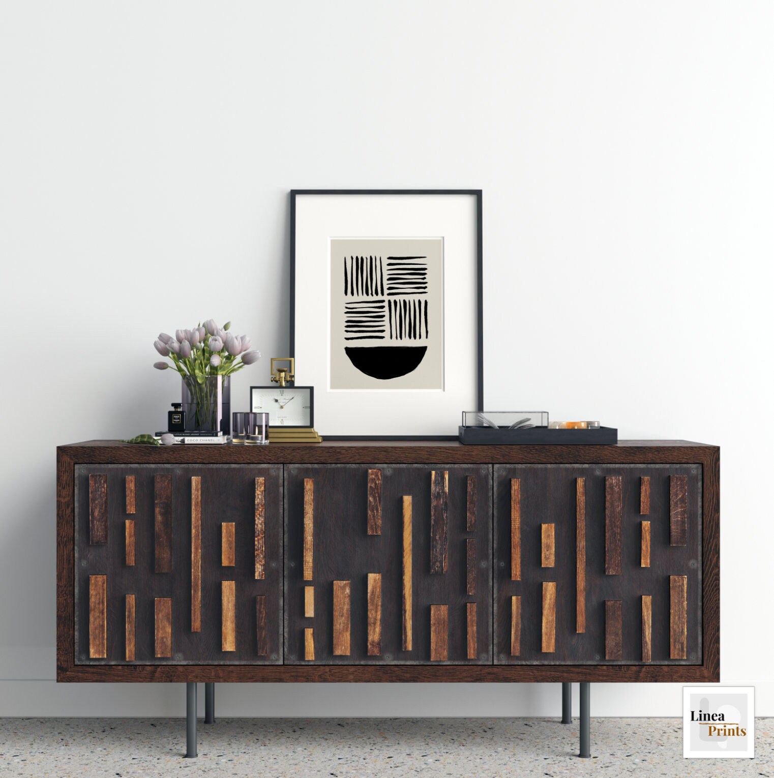 Large Abstract Shapes and Lines Printable Wall Art Line Art - Etsy