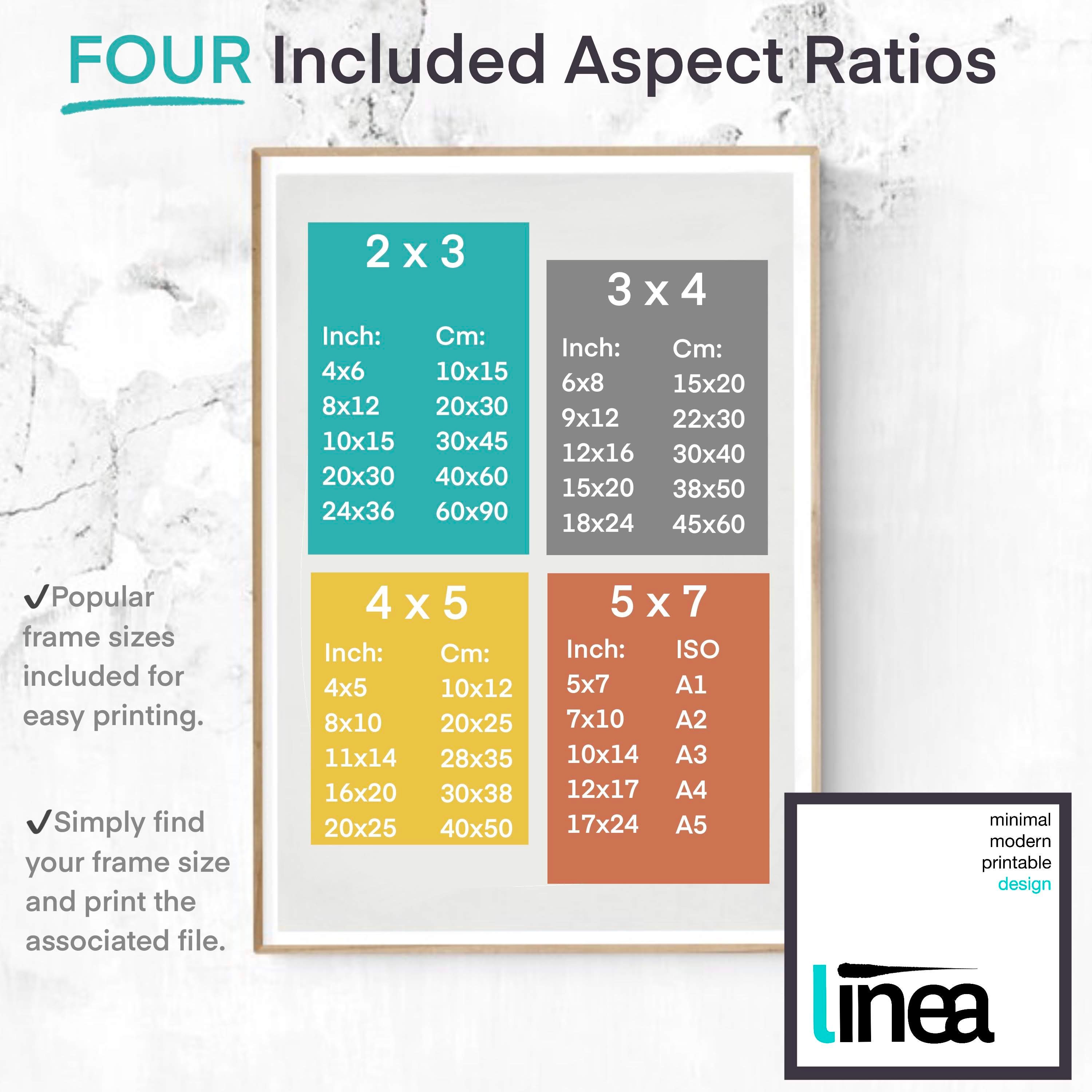 Horizontal Woodblock Minimalist Art Print/ Digital Download - Etsy