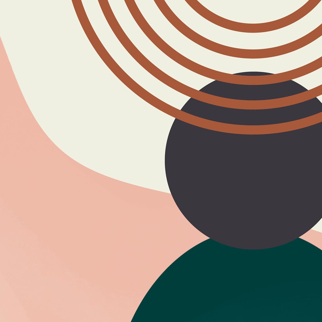 Large Abstract Print Set Set of 2 prints Printable Wall Art | Etsy