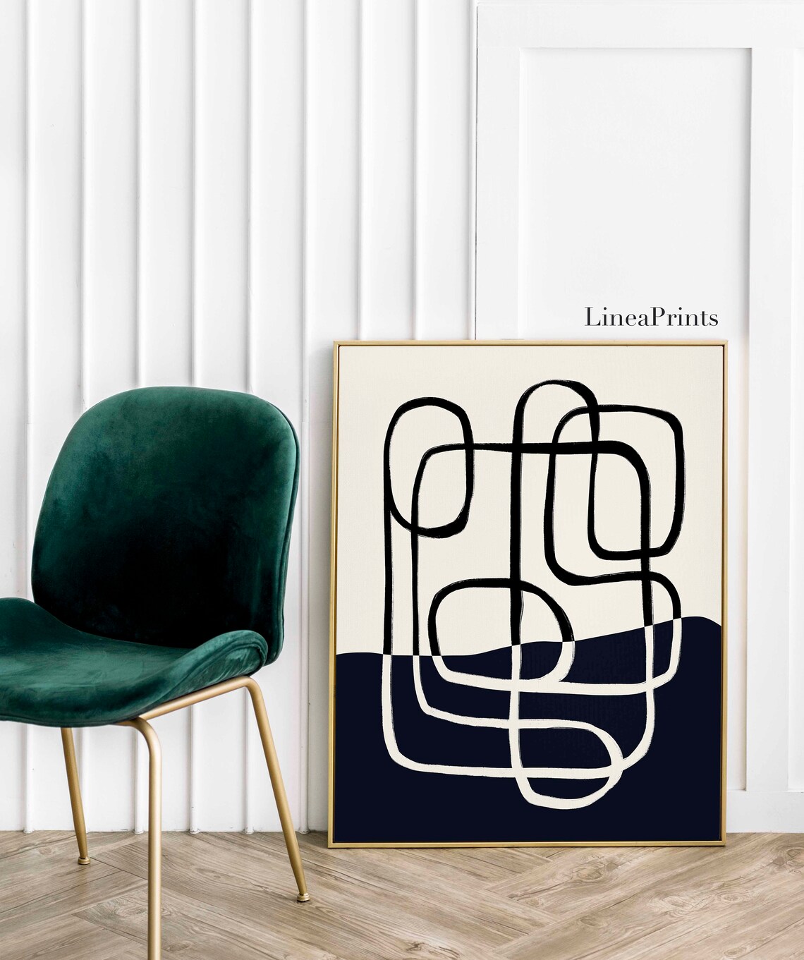 Abstract Scribble Line Drawing. Printable Art in Boho Minimalist Style ...