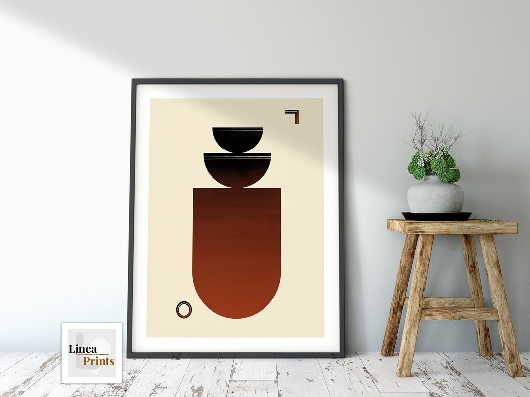 Geometric Shapes Print, Printable Wall Art, Abstract Geometric Poster ...