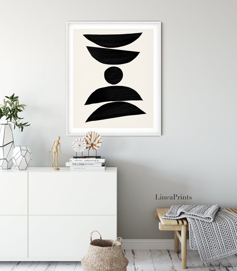 Abstract Shapes Minimalist Art Print/ Printable Art/ Aesthetic - Etsy