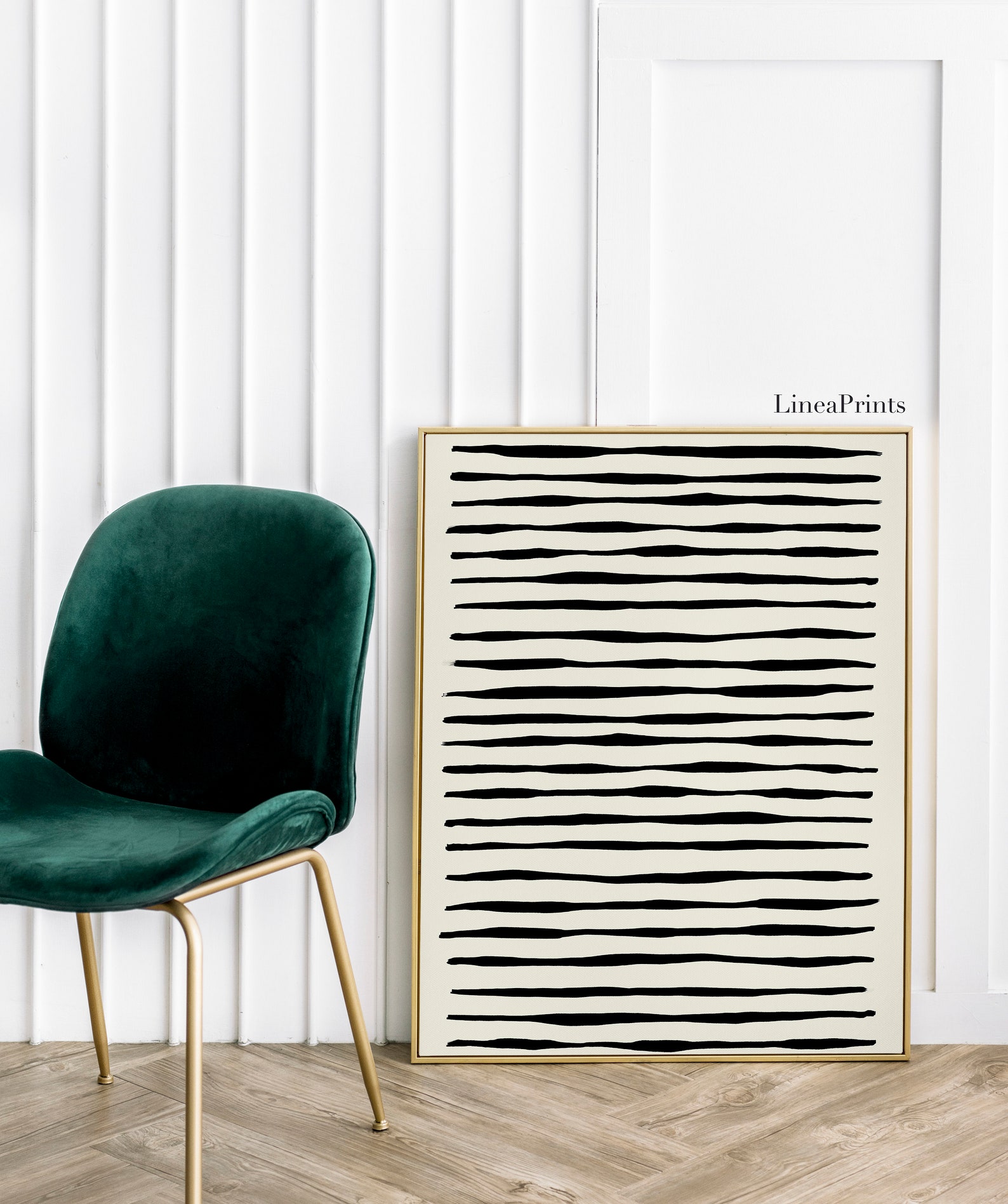 Horizontal Woodblock Minimalist Art Print/ Digital Download | Etsy