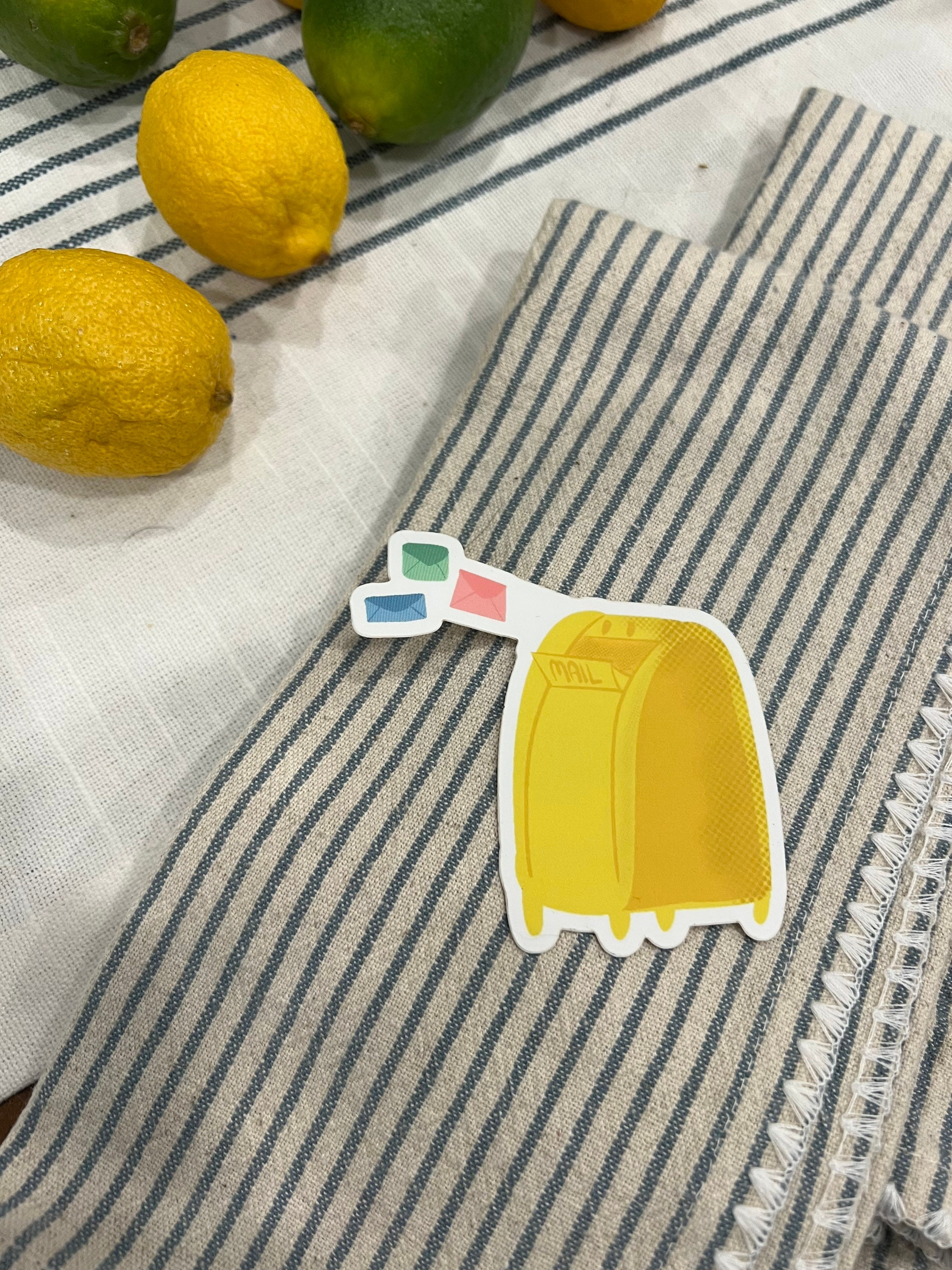 Cartoon Pastel Mailbox Sticker Eating Envelopes - Etsy