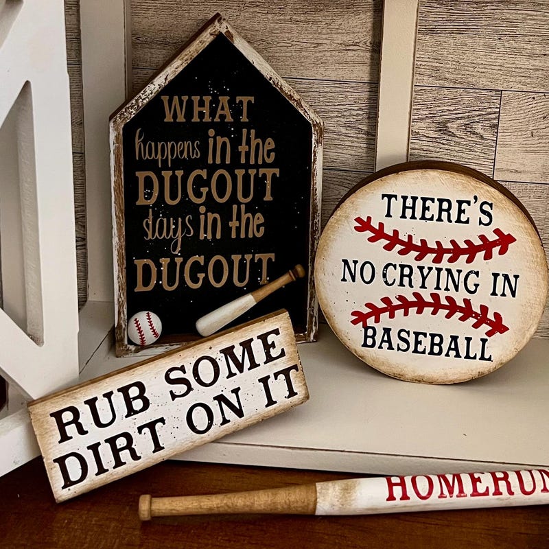 Baseball Dugout Sign - Etsy