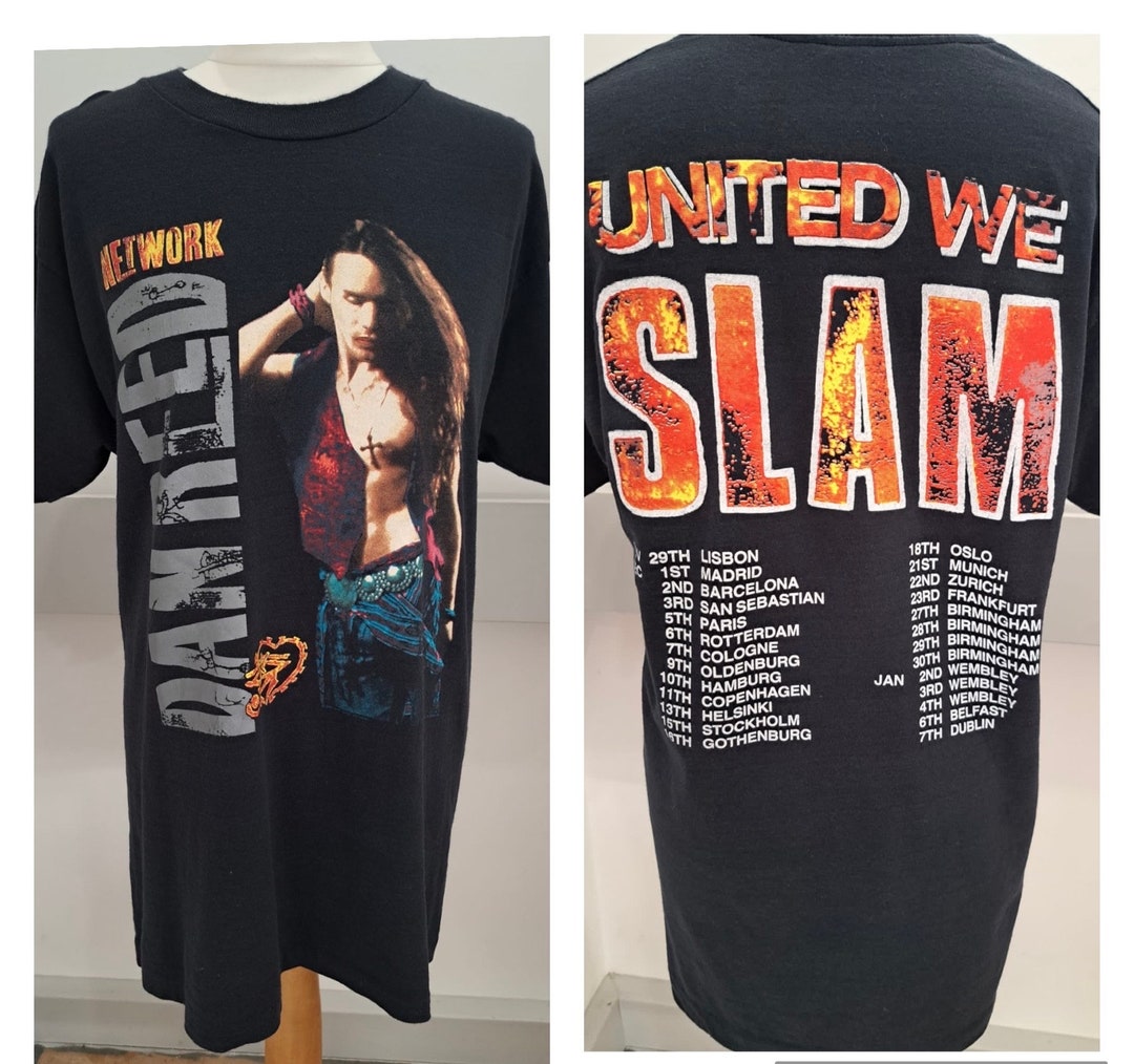 Vintage Band Tee - Dan Reed Network- United We Slam - 1989 Tour - Frock ...