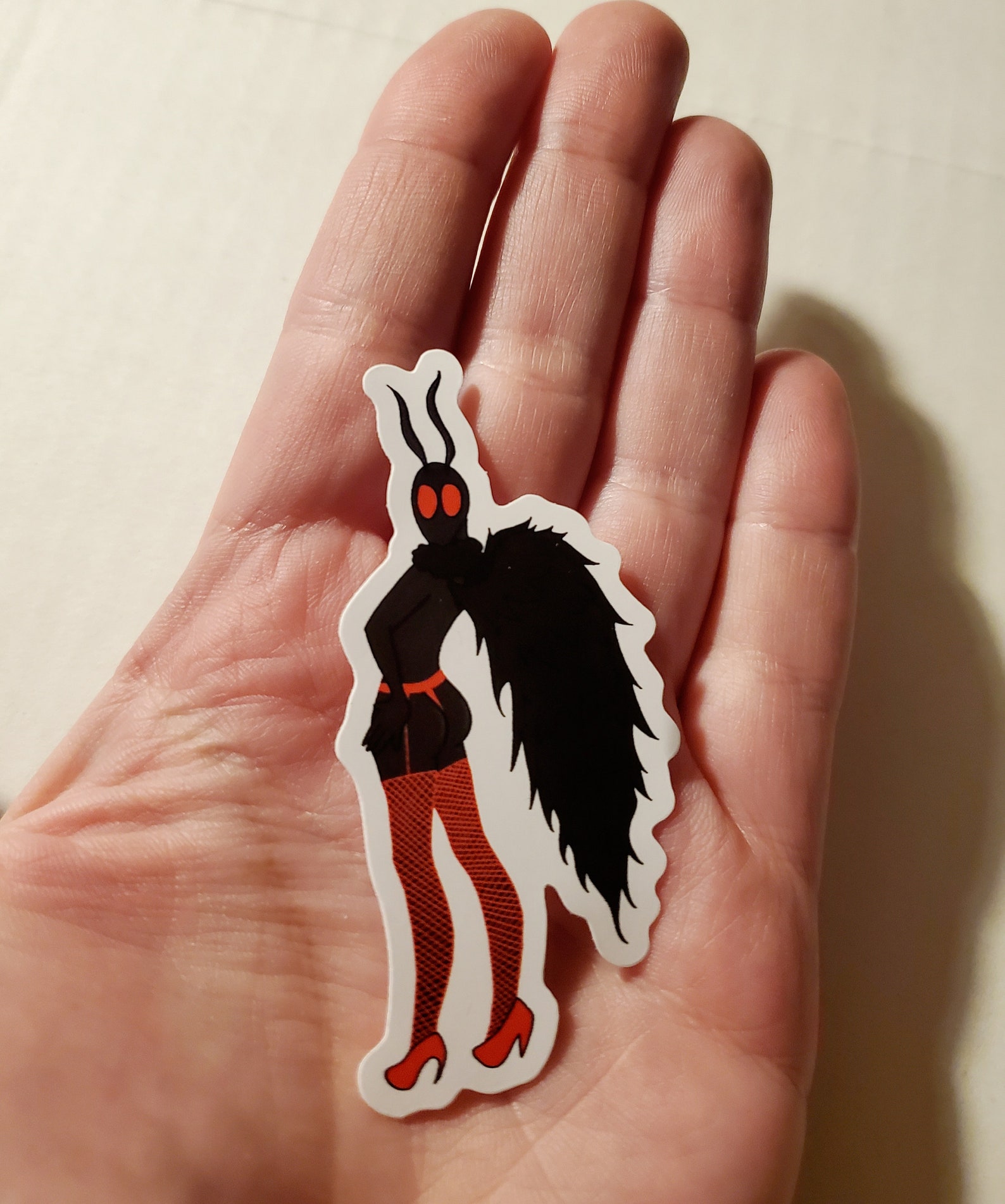 Mothman Sticker Mothman Butt Pin Up - Etsy