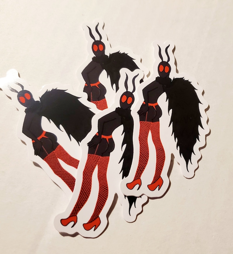 Mothman Sticker Mothman Butt Pin Up - Etsy