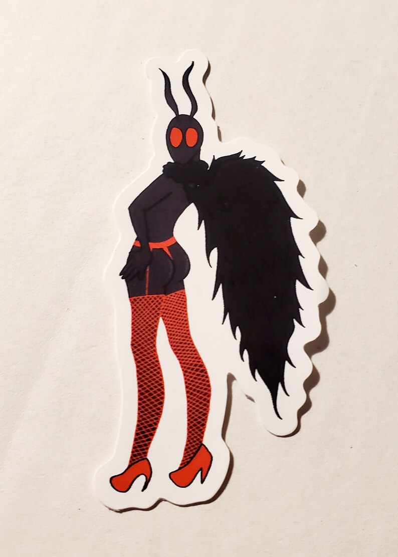 Mothman Sticker Mothman Butt Pin Up - Etsy