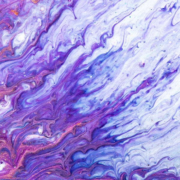 Painting Blue Purple - Etsy