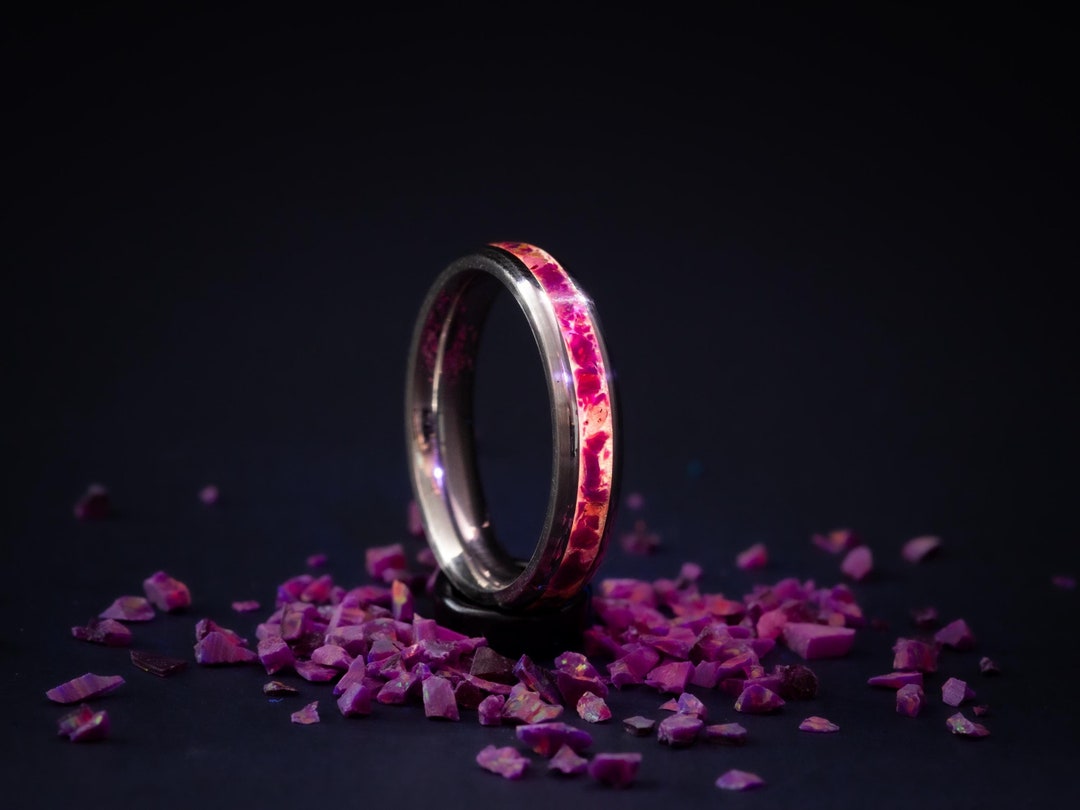 Eternal Dawn Inlay Ring From the Nature's Essence Collection With Ruby ...
