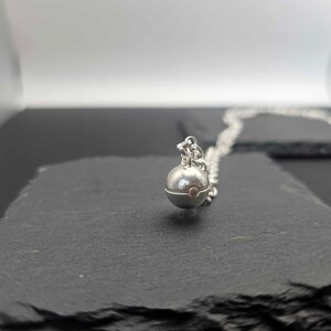 Pokeball Pendant Sterling Silver - Etsy