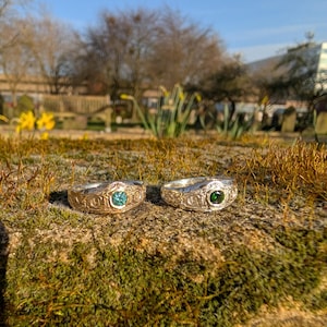 Hobbit Inspired Handmade Silver Ring With Gem - Etsy