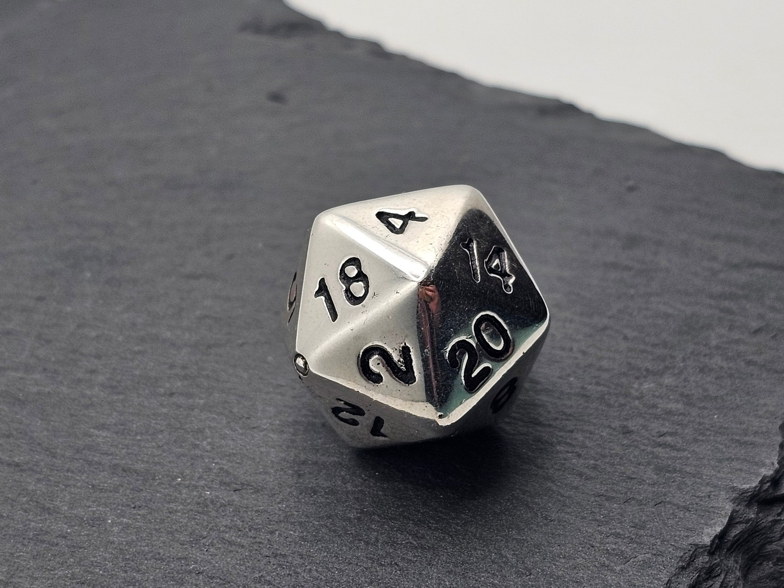 Handmade D20 in Solid Sterling Silver - Etsy