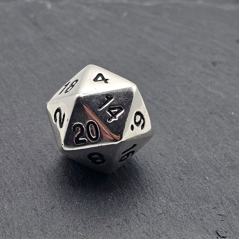 Solid Silver Dice - Etsy