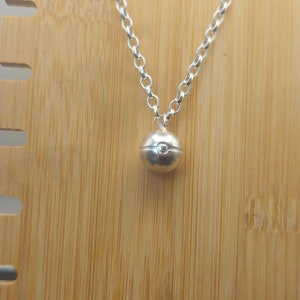 Pokeball Pendant Sterling Silver - Etsy