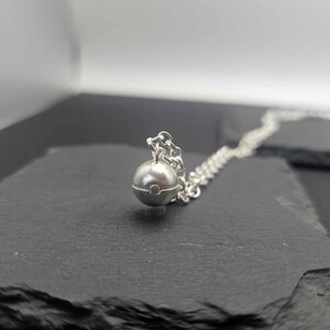 Pokeball Pendant Sterling Silver - Etsy