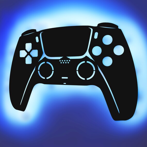 LED Lighted Playstation PS5 Inspired Controller Wall Art | Etsy