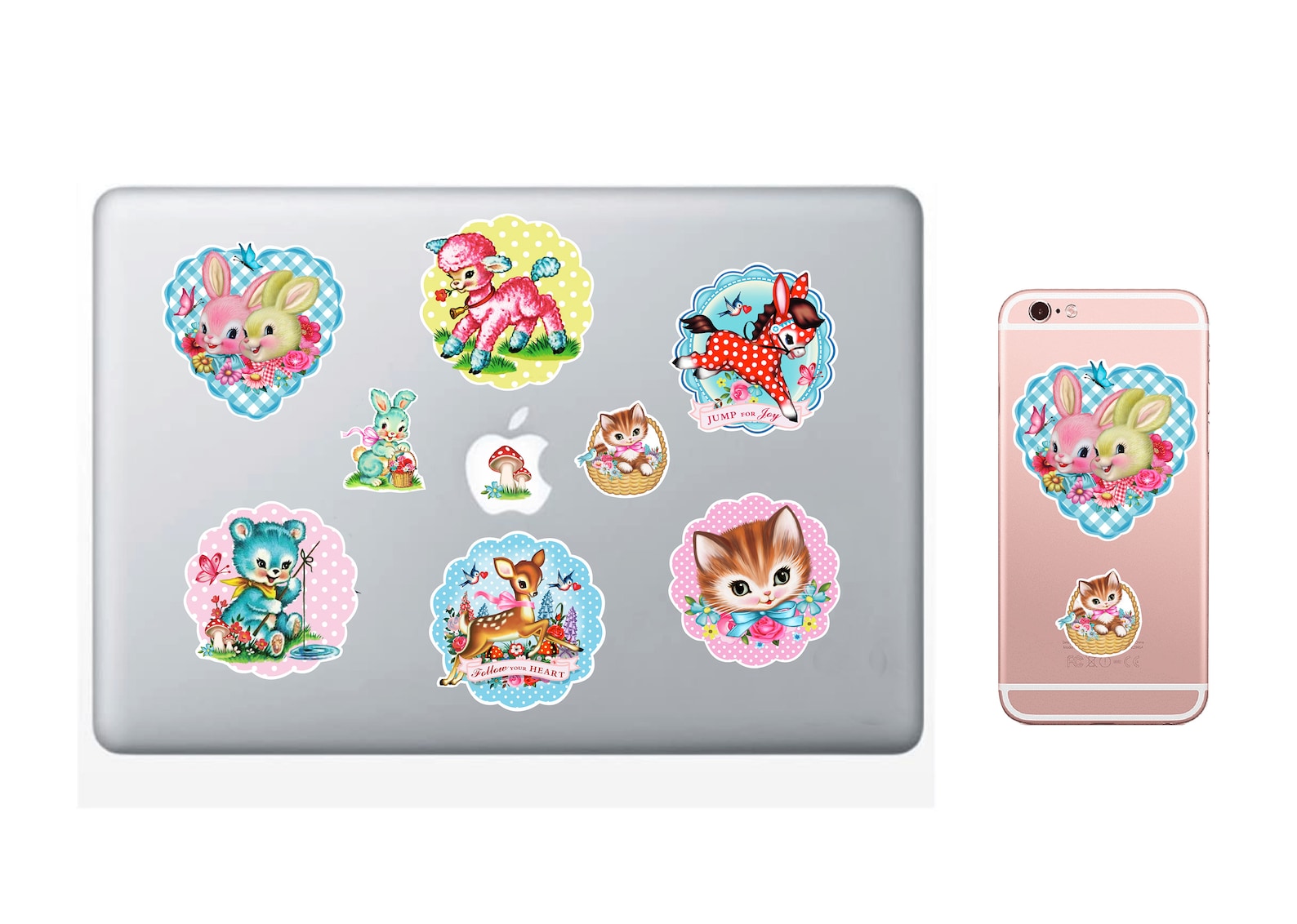 Cute Animal Vinyl Sticker Sheet A5 Size Removable Kitsch - Etsy