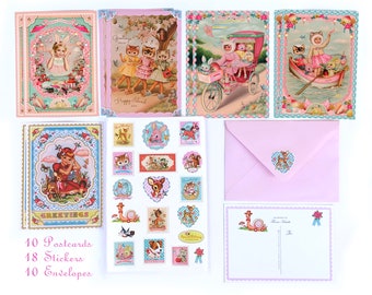 Postcard Stickers - Etsy UK