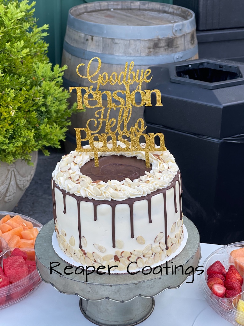 Retirement Cake Topper - Etsy