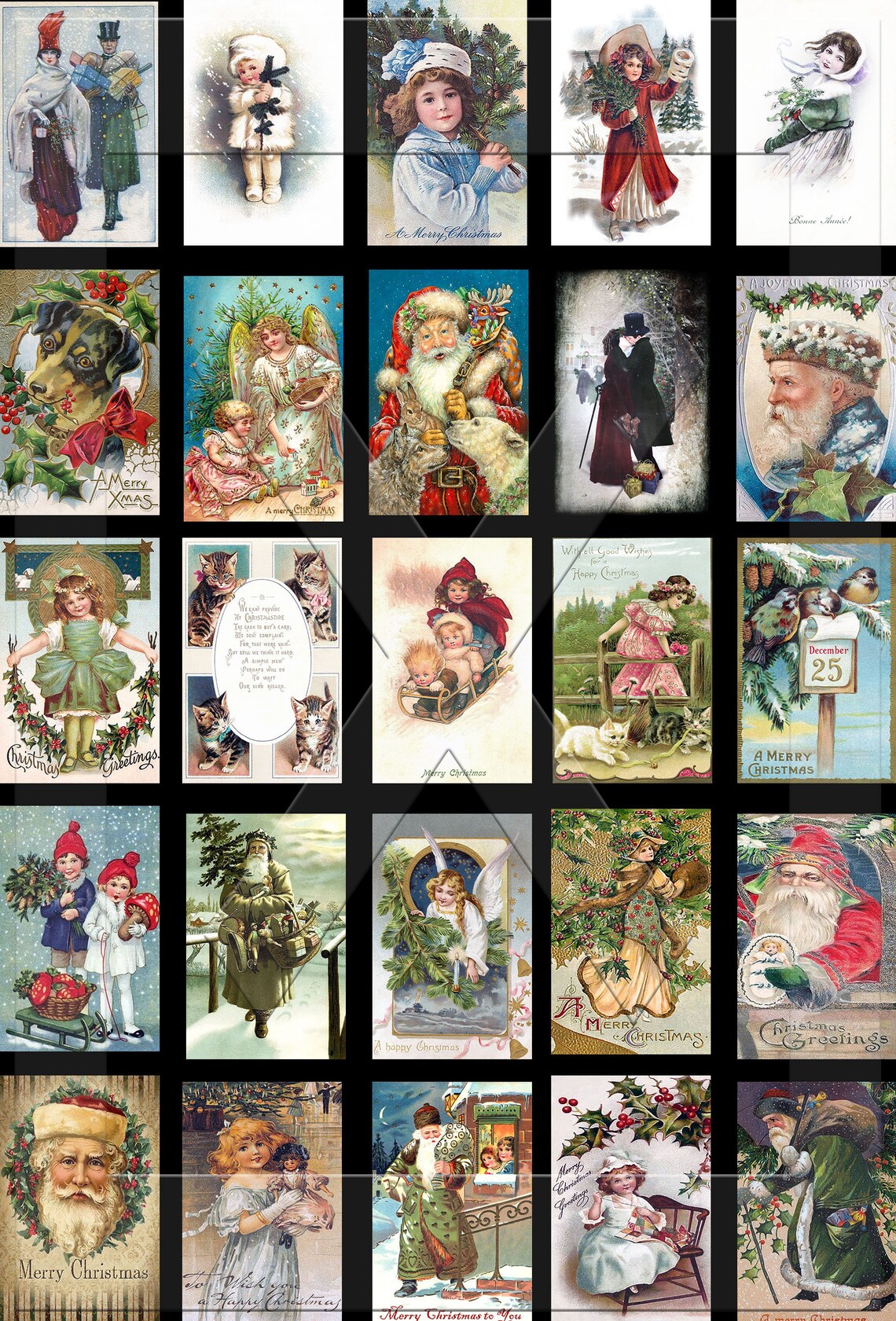 100 Victorian Christmas Card Fronts/volume 2 OF 2/ 10 - Etsy