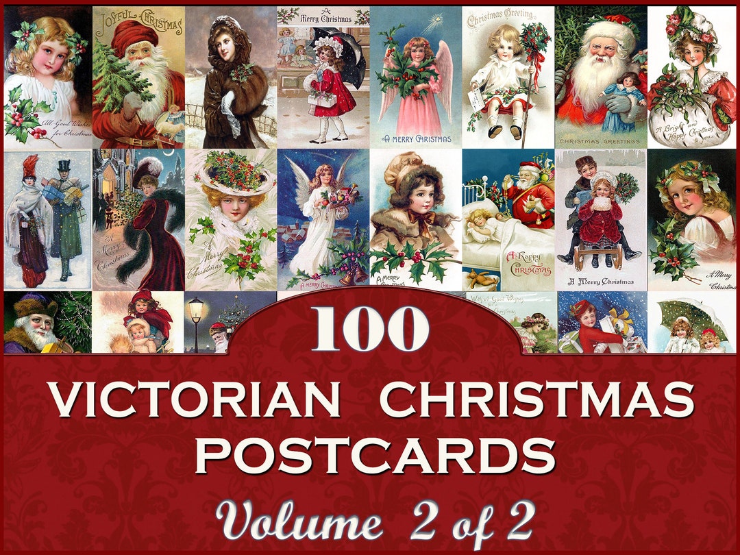 100 Victorian Christmas Card Fronts/volume 2 OF 2/ 10 - Etsy