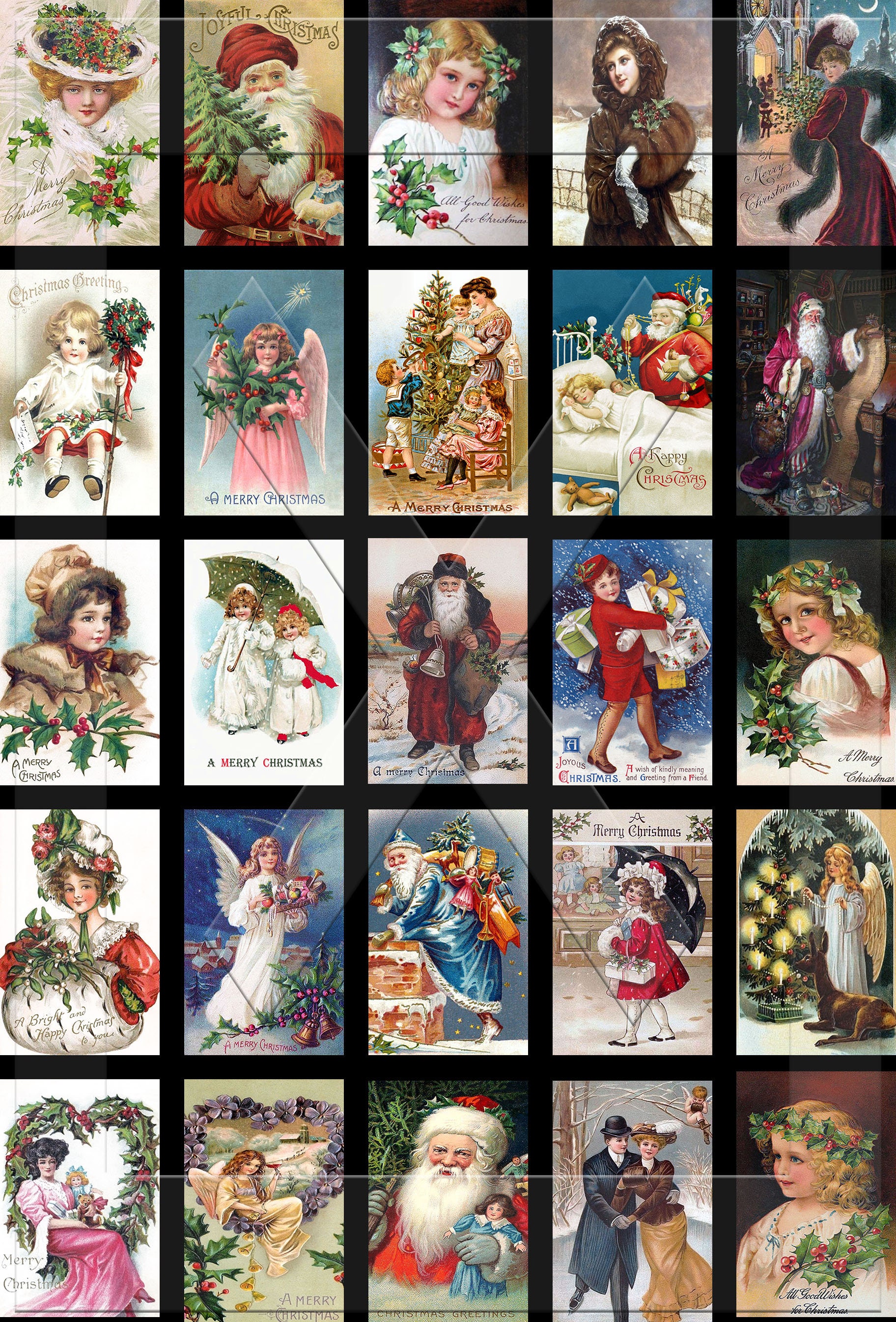 100 Victorian Christmas Card Fronts/volume 2 OF 2/ 10 - Etsy