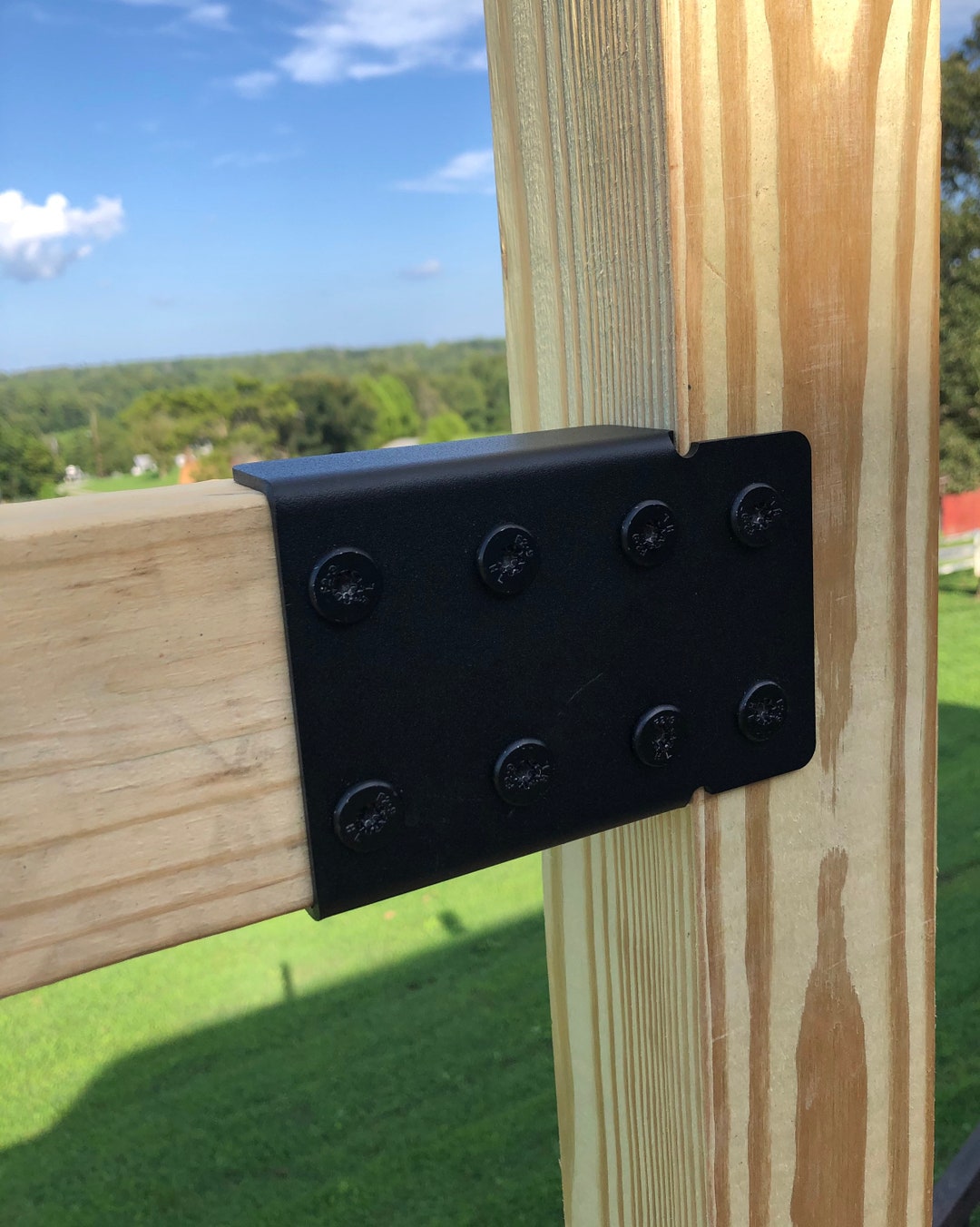 Metal Side/top Mount Bracket for 2x4, Black, Pergola - Etsy