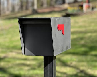 Custom Metal Mailbox | Rural Mail Box Heavy Duty Iron Steel Industrial ...