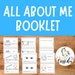 All About Me Booklet, Back to School, Back to School Activity, Back to ...