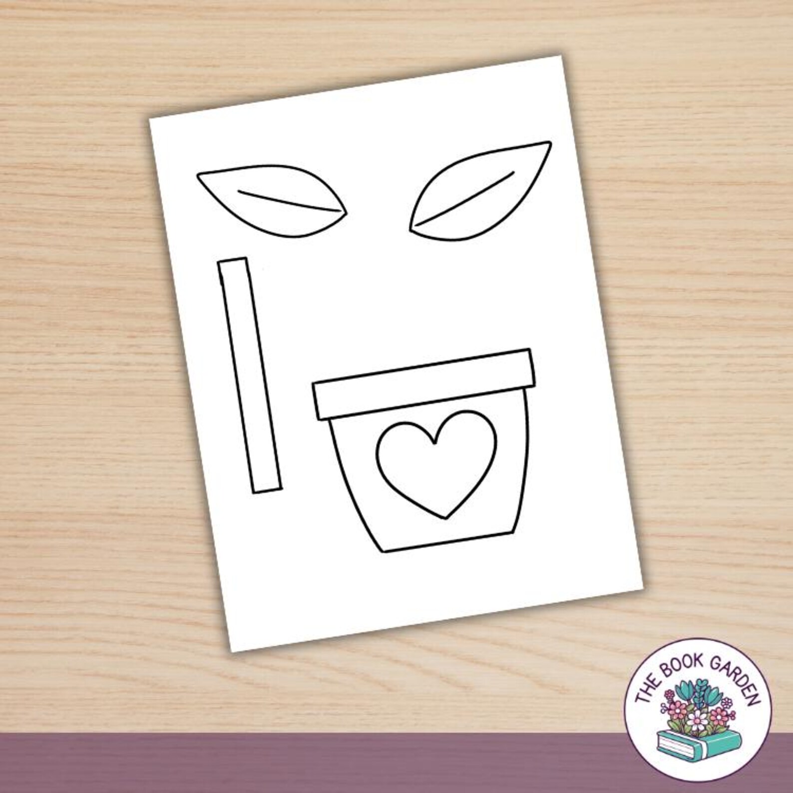 Flower Heart Craft: Valentine's Day Printable Art Activity for Kids - Etsy