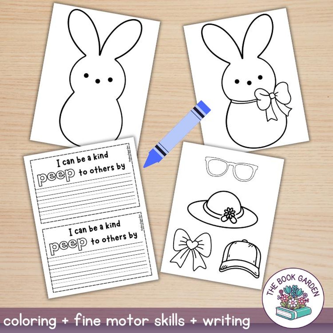 Peep Spring Writing Craft : Printable Spring Easter Activity for Kids ...