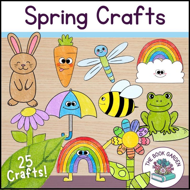 Spring Crafts: Printable Art Activities for Kids (PDF) - Etsy