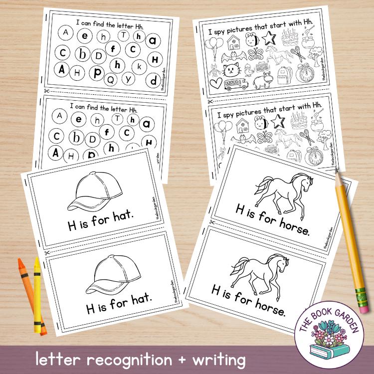 Letter H Activity Book: Alphabet Worksheets Printable (PDF) - Etsy