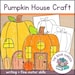 Pumpkin House Craft: Kids Color, Cut & Glue Template (PDF File) - Etsy
