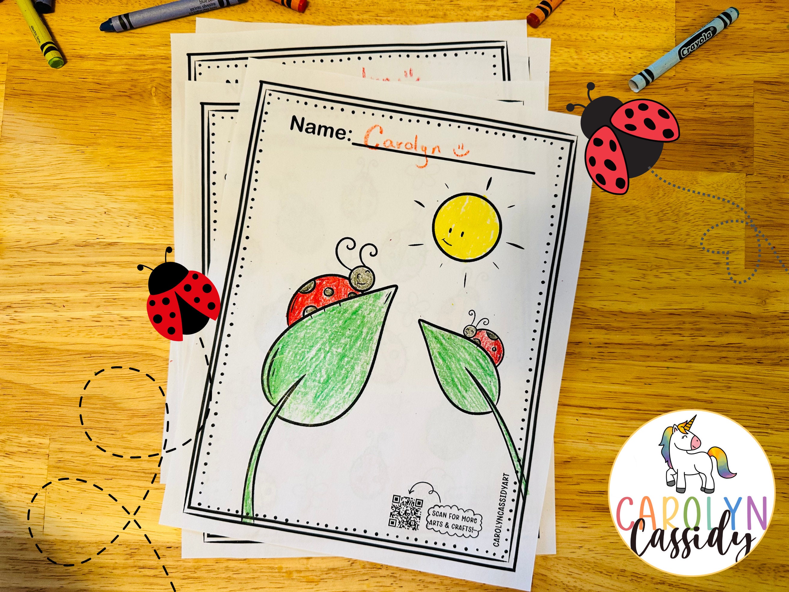 Ladybug Spring Coloring Pages, Spring Coloring Pages for Kids ...