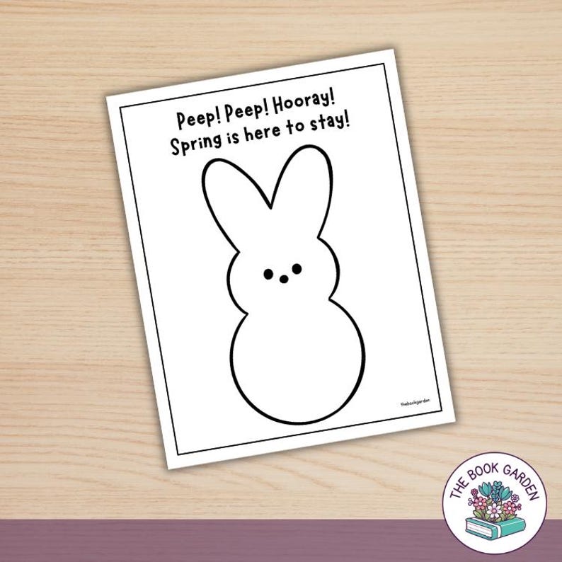 Peep Craft Templates: Printable Art Activity for Kids (PDF) - Etsy