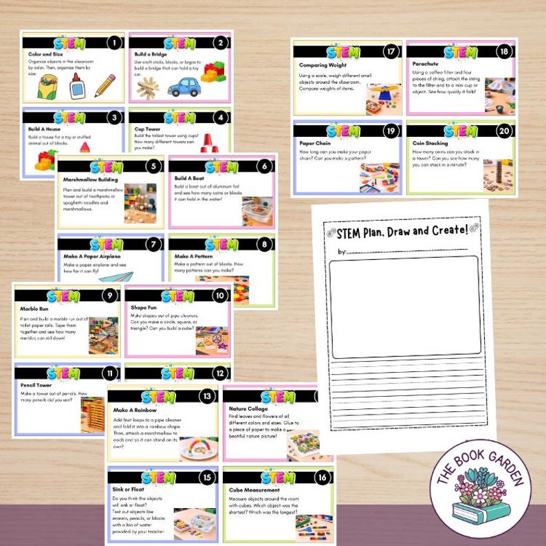 STEM 20 Activities and Writing : Printable STEM Activities for Kids ...
