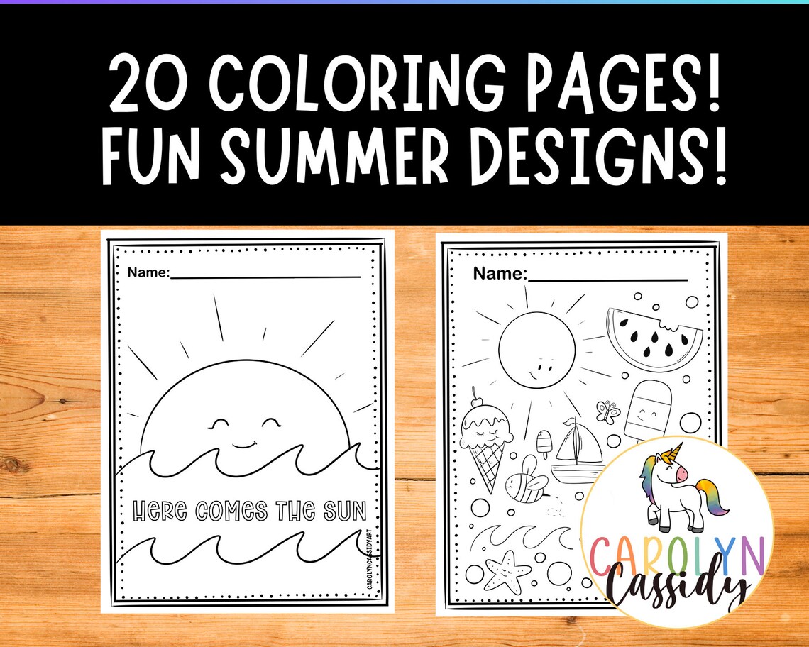 Summer Coloring Pages, Summer Coloring Pages for Kids, Educational ...