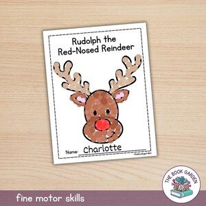 Rudolph the Red-nosed Reindeer Craft Template: Christmas Printable Art ...