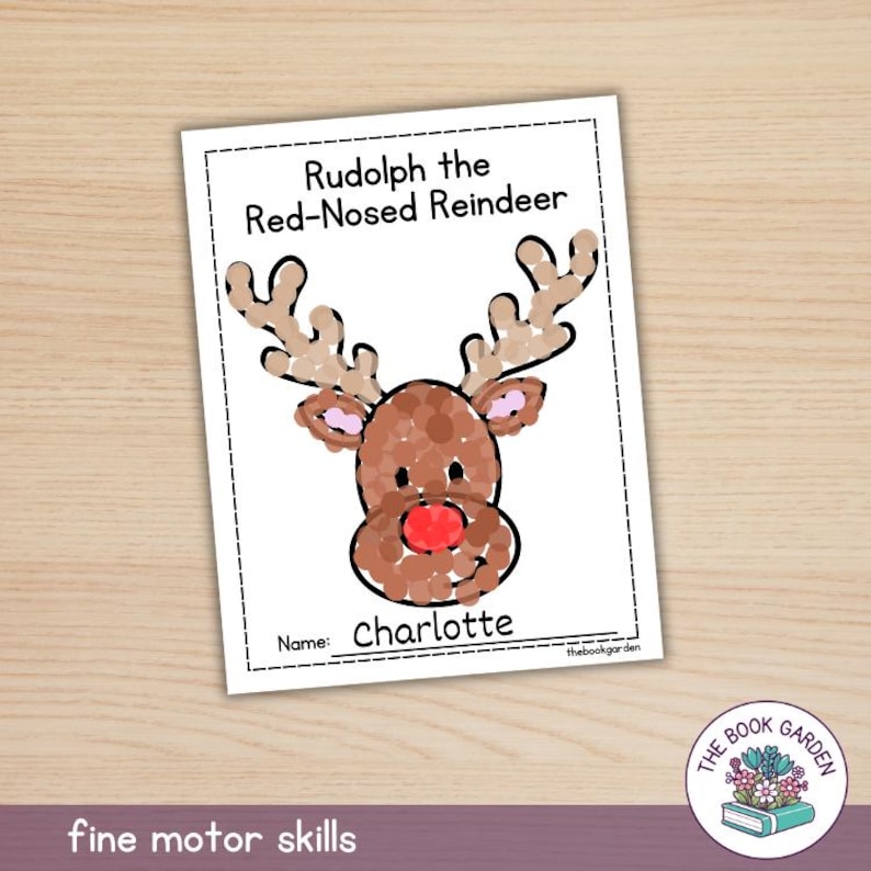 Rudolph the Red-nosed Reindeer Craft Template: Christmas Printable Art ...