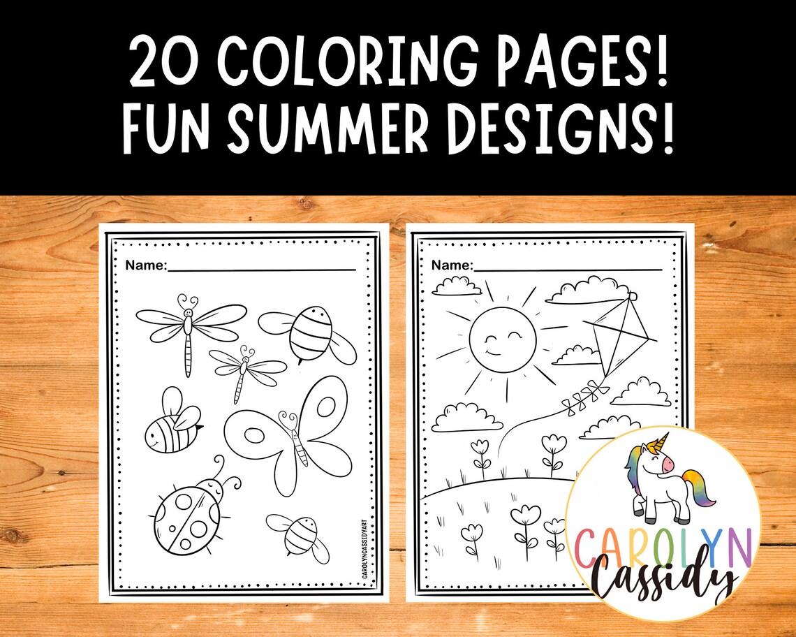 Summer Coloring Pages, Summer Coloring Pages for Kids, Educational ...