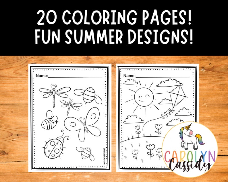 Summer Coloring Pages, Summer Coloring Pages for Kids, Educational ...