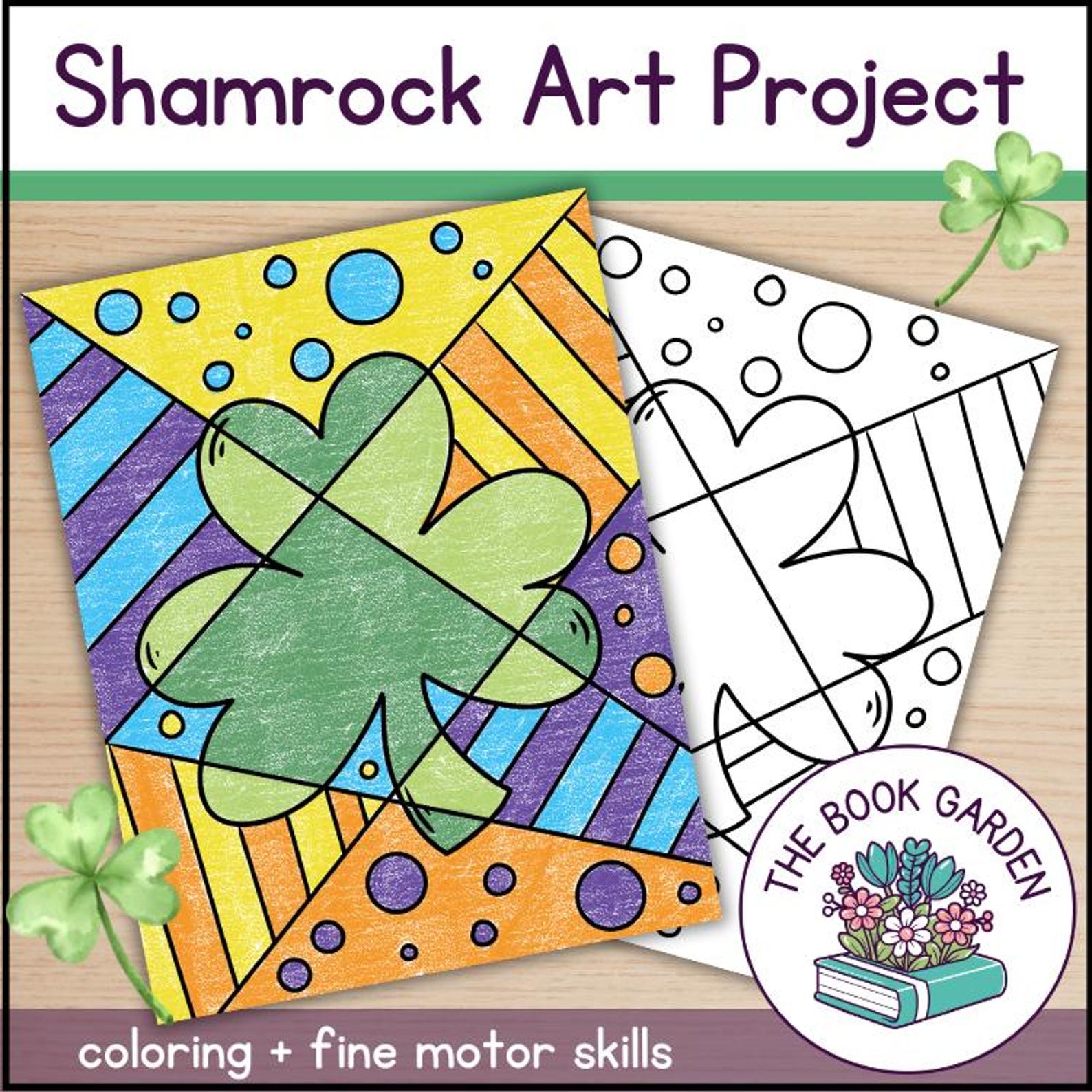 Shamrock Art Project | Shamrock Craft, St. Patrick's Day Craft, March ...